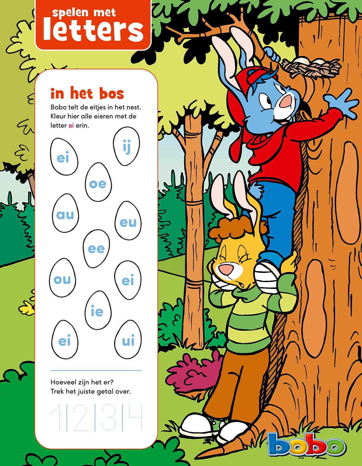 Letters zijn leuk om mee te spelen! Speel nu samen met Bobo en Krabbel!